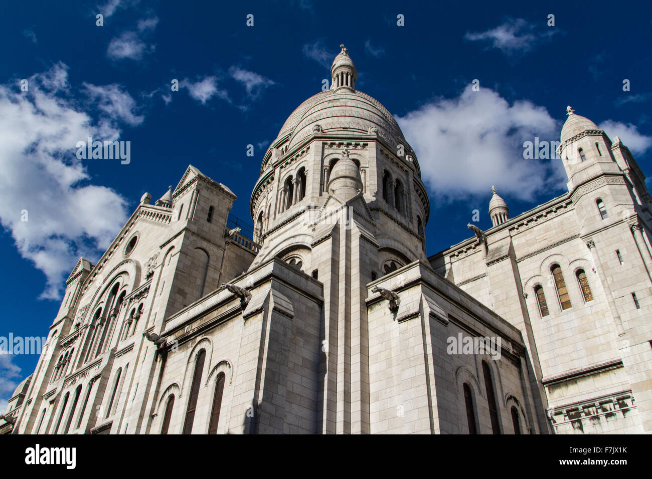 The external architecture of Sacre Coeur, Montmartre, Paris, France ...