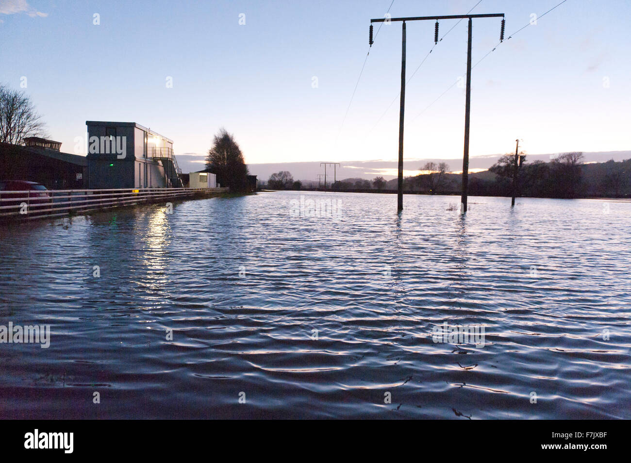 Welshpool, Powys, Wales, UK. 1st, December, 2015. Welshpool airport is ...