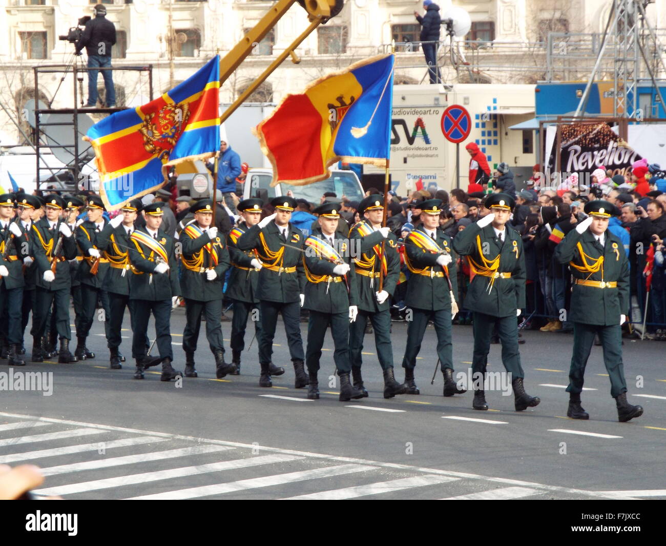 Bucharest, Romania. 1st December, 2015. Military parade in Bucharest by ...