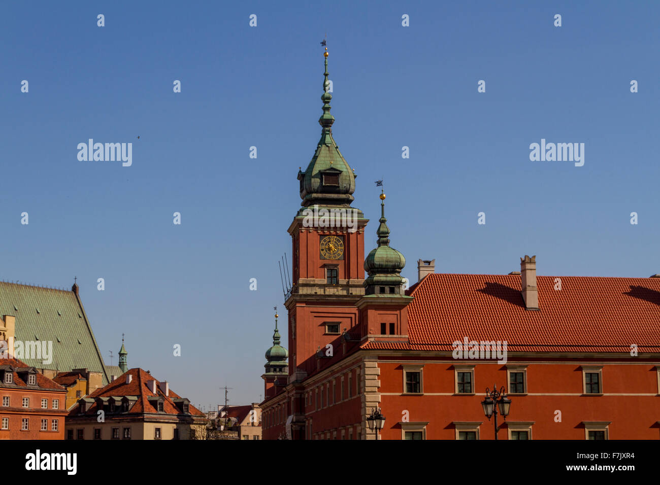 Warsaw, Poland. Old Town - famous Royal Castle. UNESCO World Heritage ...
