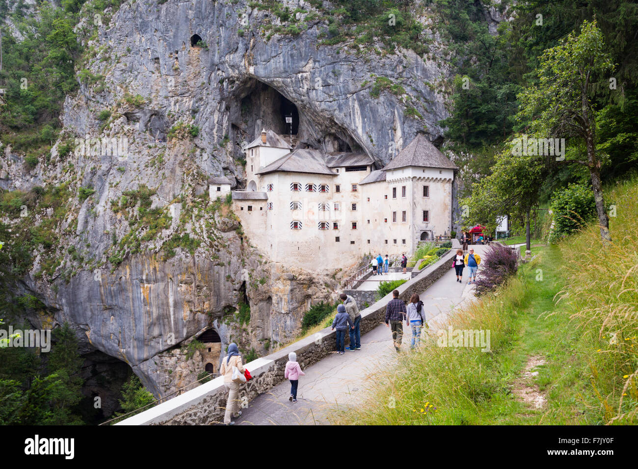 Predjama, Inner Carniola, Slovenia. Predjama Castle, built into the ...