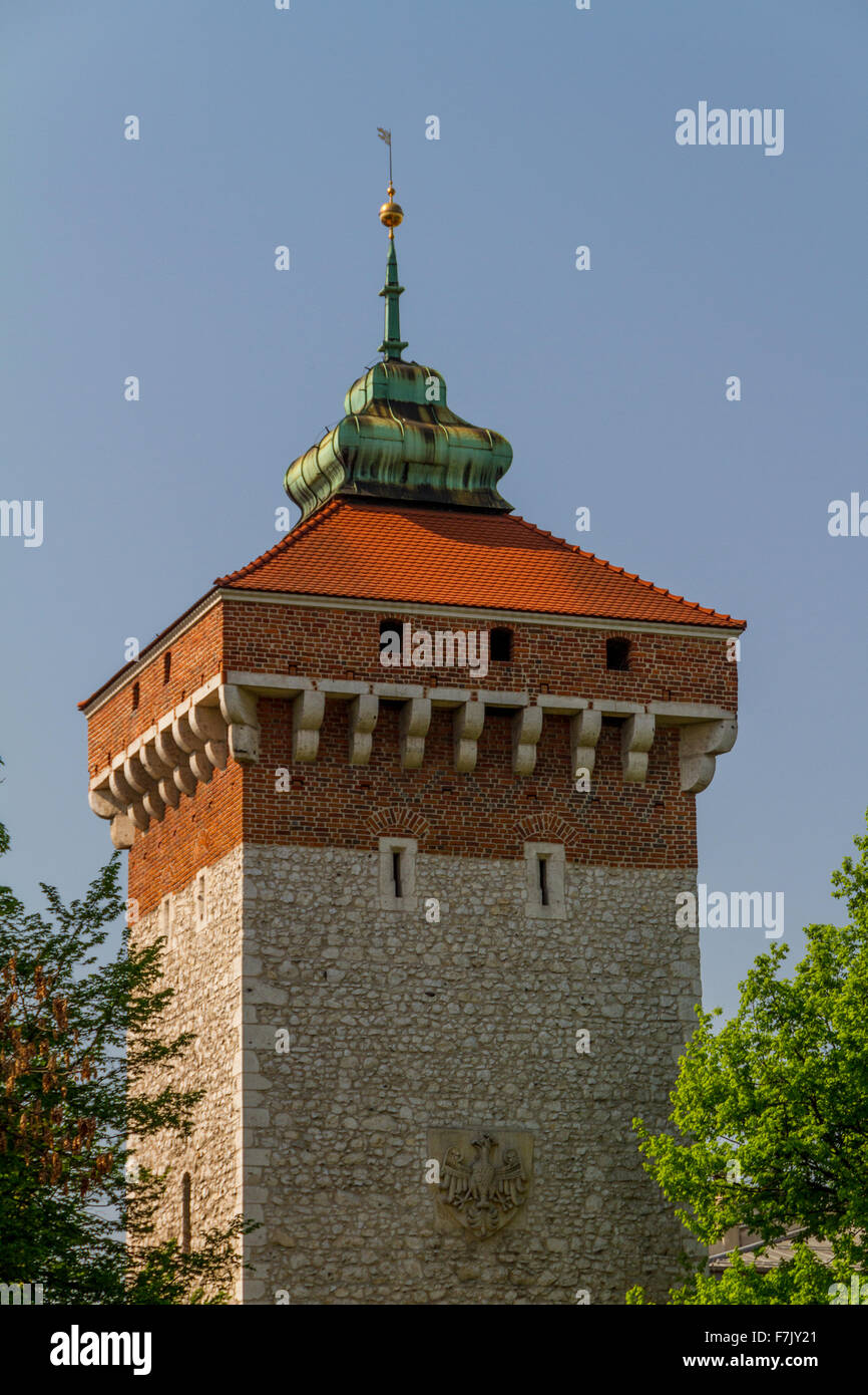 Florianska gate in Krakow Stock Photo - Alamy