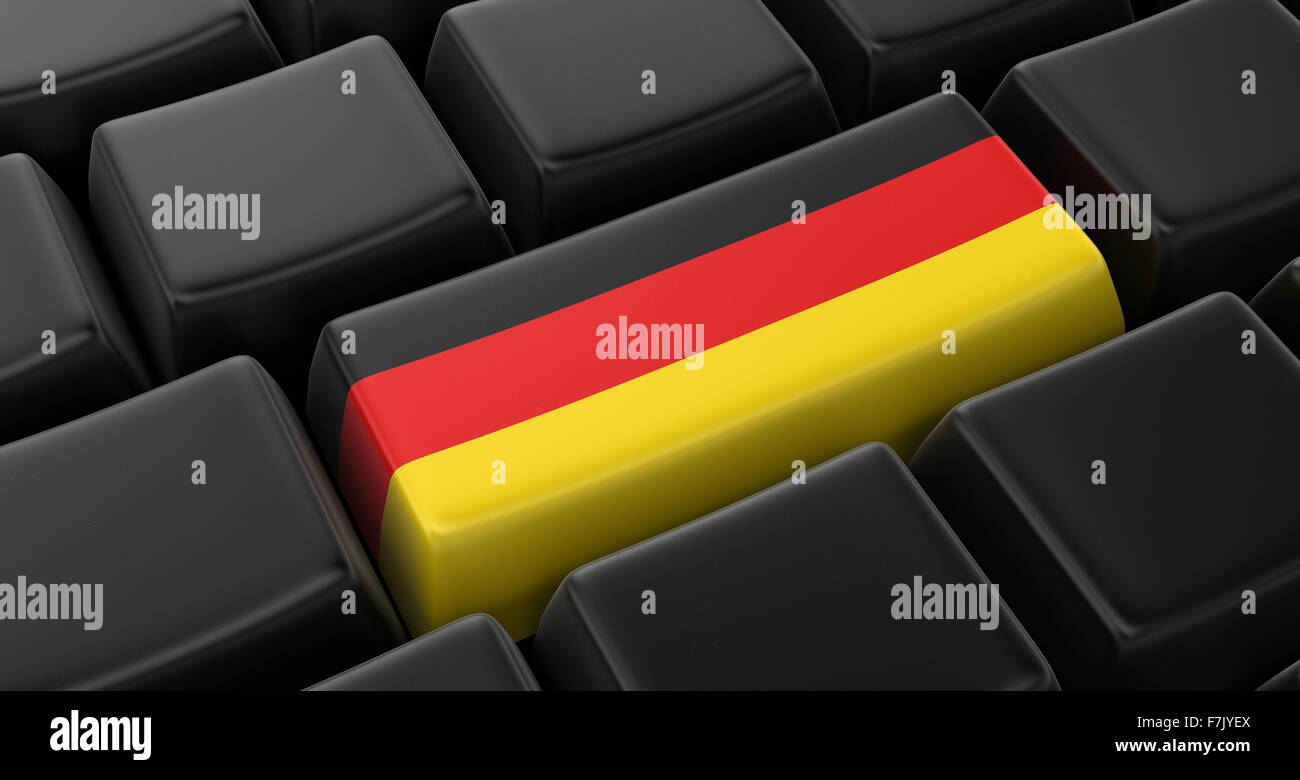 Key with German Flag Stock Photo - Alamy