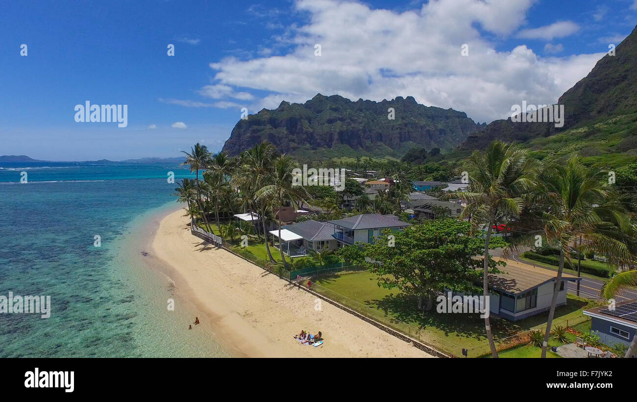Kaaawa, Beach, Windward, Oahu, Hawaii Stock Photo - Alamy