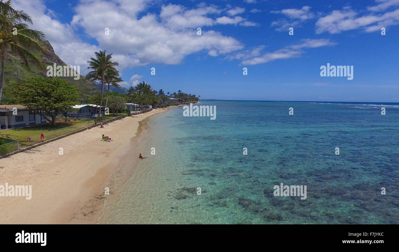 Kaaawa, Beach, Windward, Oahu, Hawaii Stock Photo - Alamy