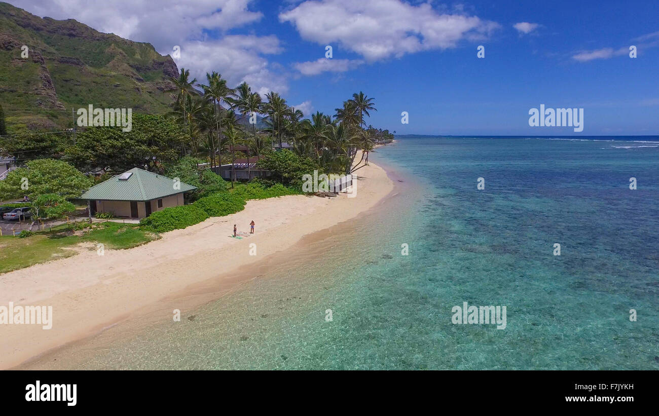 Kaaawa, Beach, Windward, Oahu, Hawaii Stock Photo - Alamy