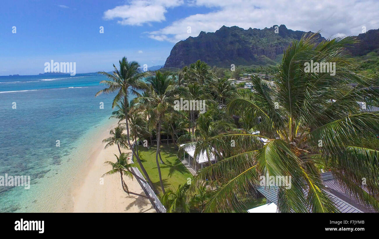 Kaaawa, Beach, Windward, Oahu, Hawaii Stock Photo - Alamy