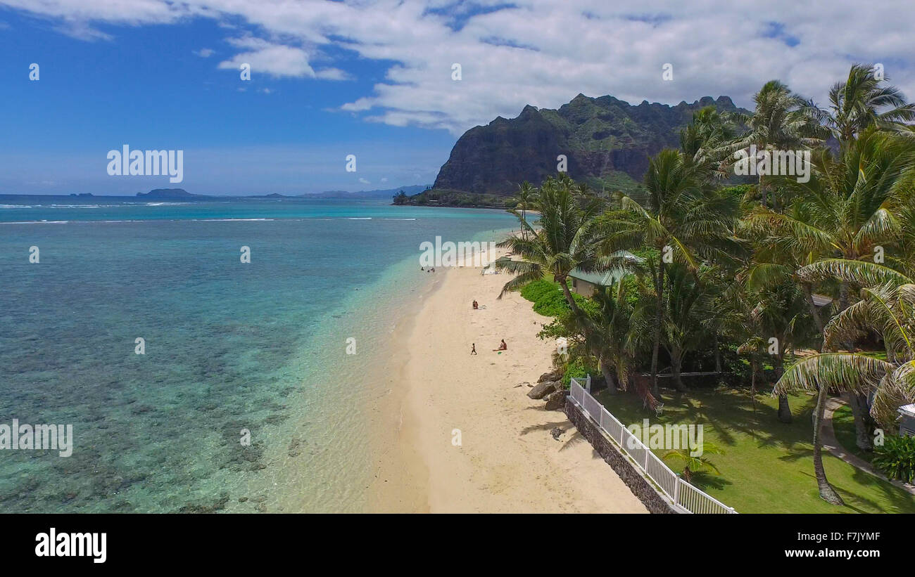 Kaaawa, Beach, Windward, Oahu, Hawaii Stock Photo - Alamy