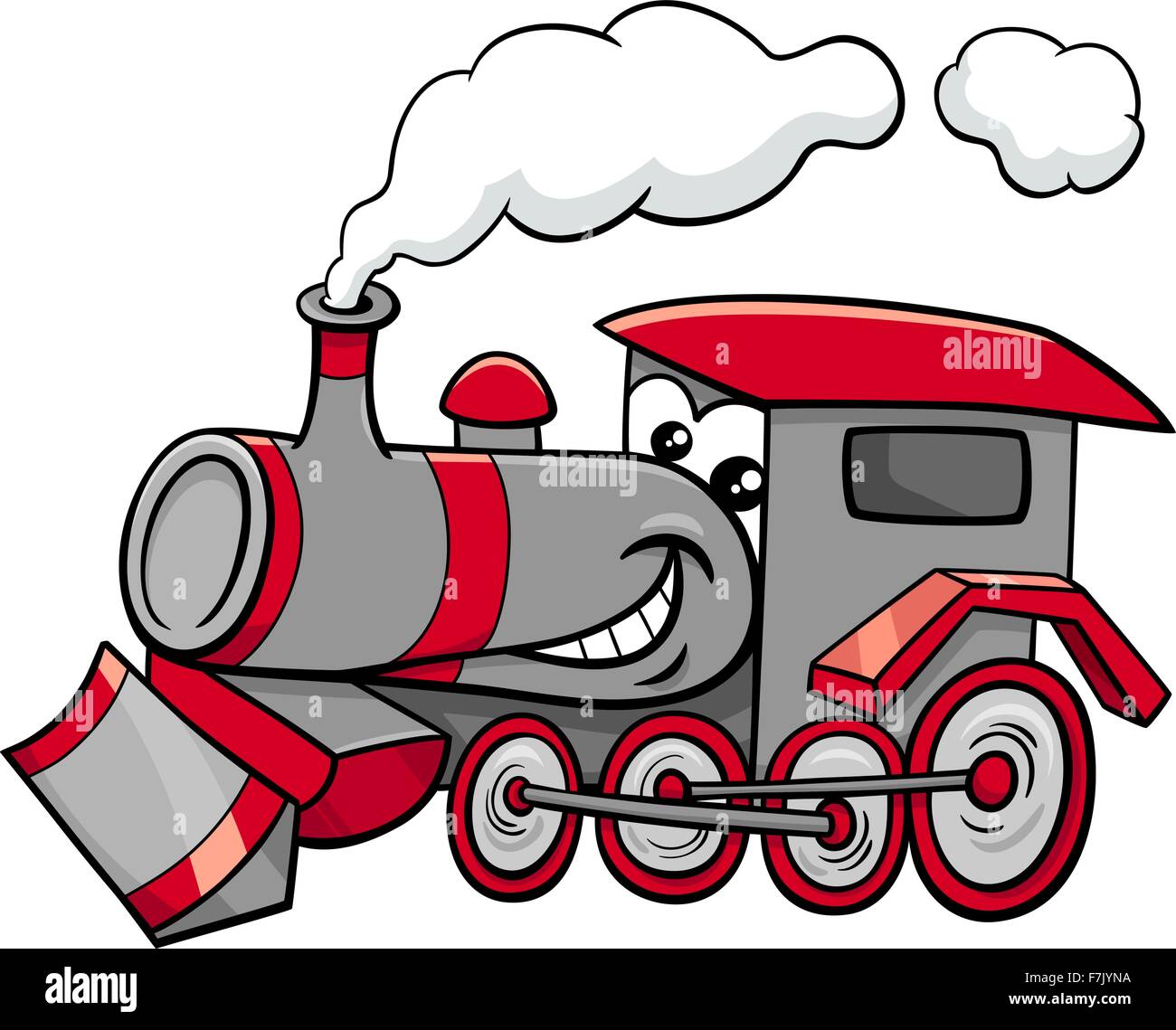 Steam Train Cartoon