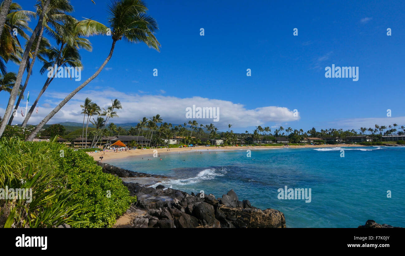 Napili Beach, Maui, Hawaii Stock Photo - Alamy