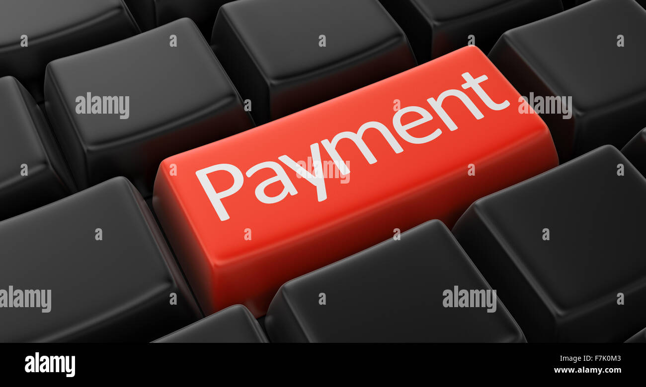 Payment key concept. Image with clipping path Stock Photo - Alamy