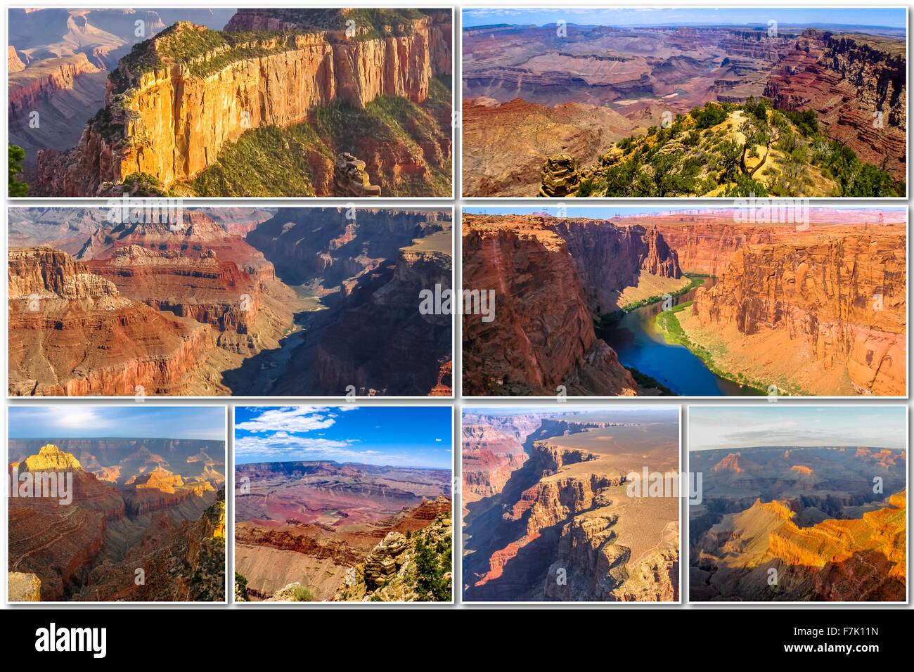 Grand Canyon pictures collage Stock Photo - Alamy