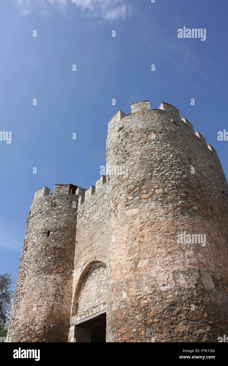 the gatehouse of car samoil's castle, ohrid, macedonia Stock Photo - Alamy