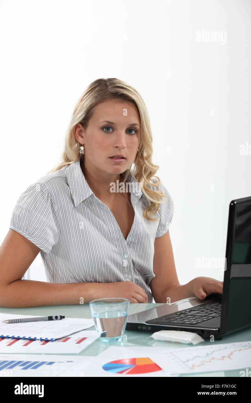 Young office worker Stock Photo - Alamy