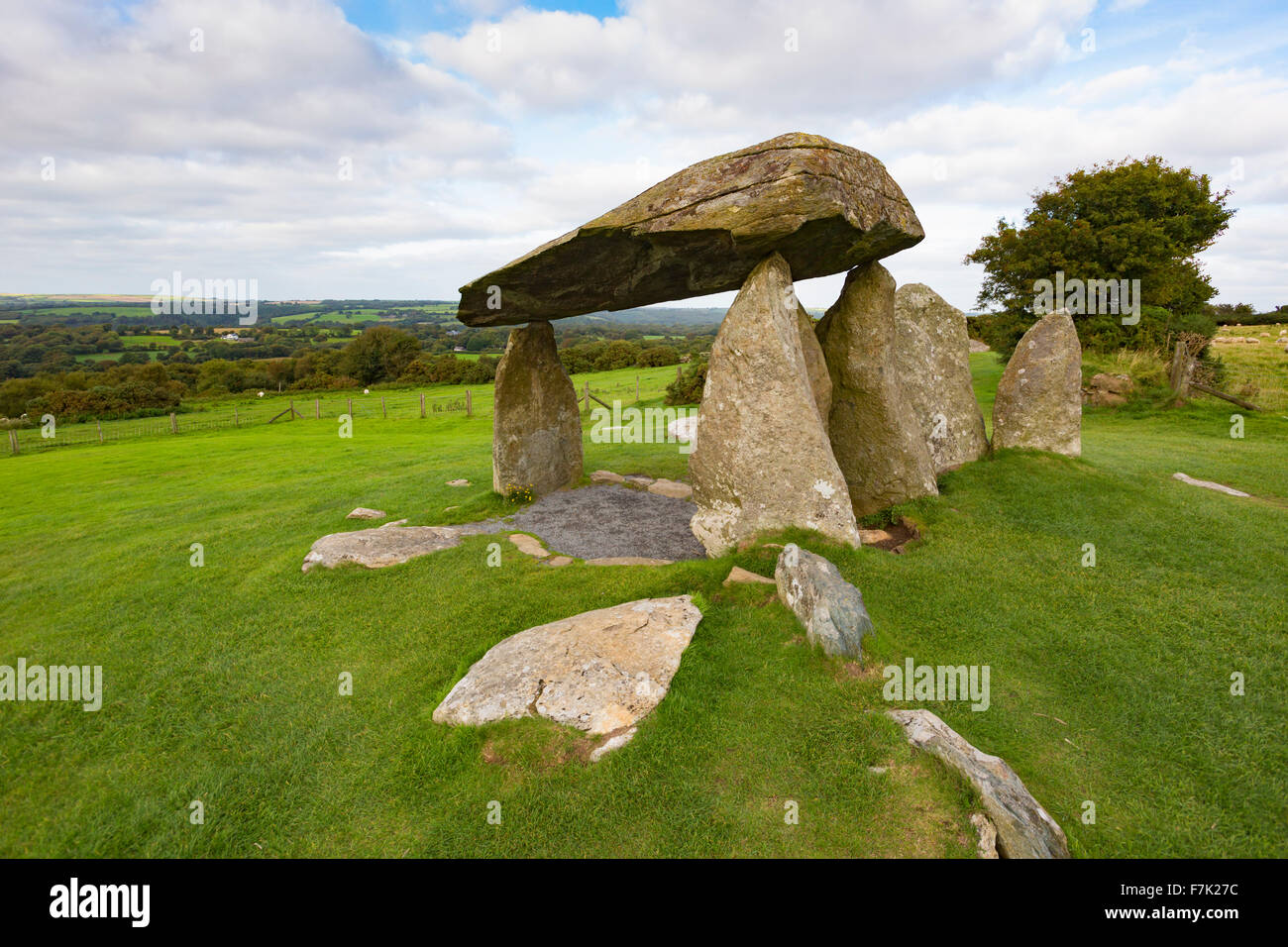 The Pentre Ifan neolithic burial chamber, Pembrokeshire, Wales, United ...