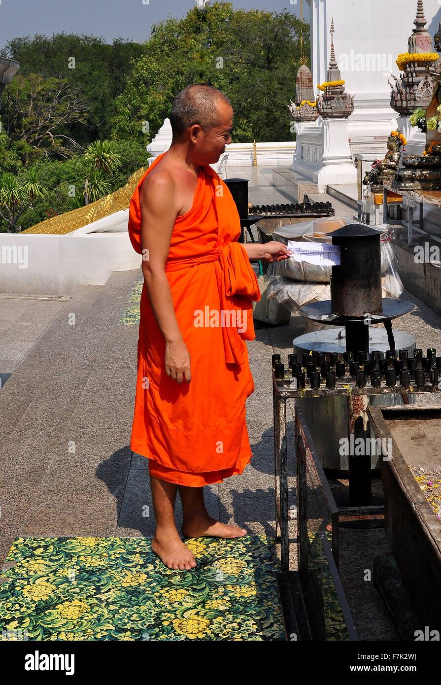 Tibetan Monk On Fire