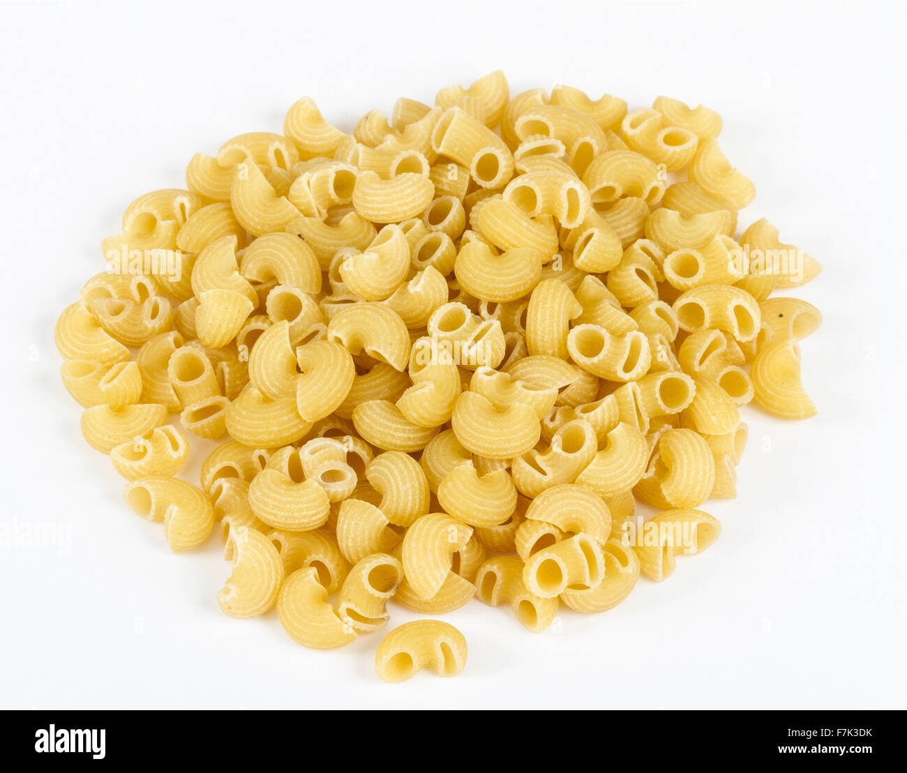 italian pasta (macaroni) isolated on white background Stock Photo - Alamy