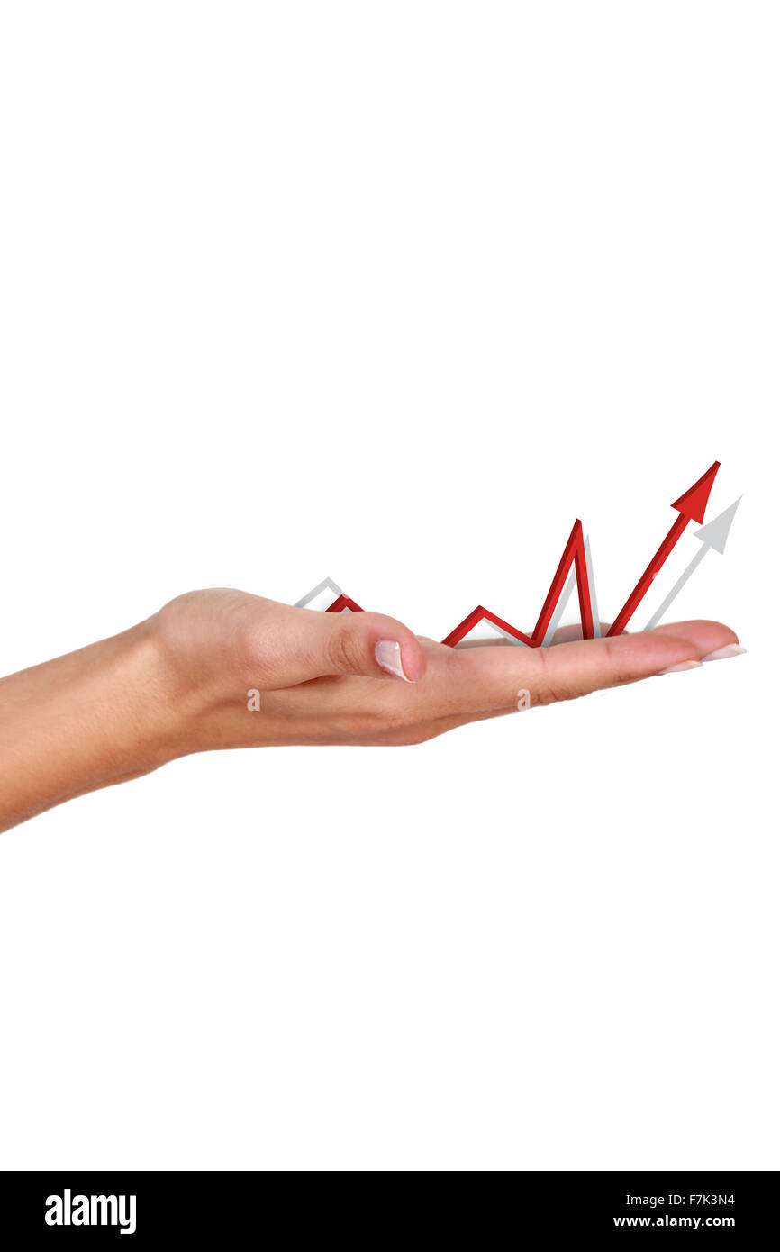 Profit bar chart rise Cut Out Stock Images & Pictures - Alamy