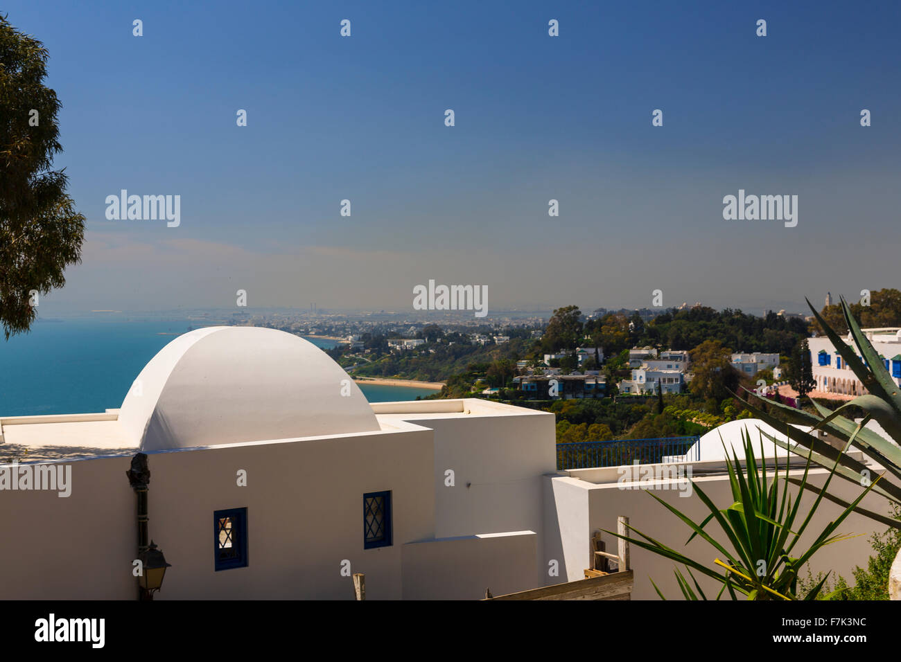 Old arabic town in Tunisia - Sidi Bu Said Stock Photo - Alamy