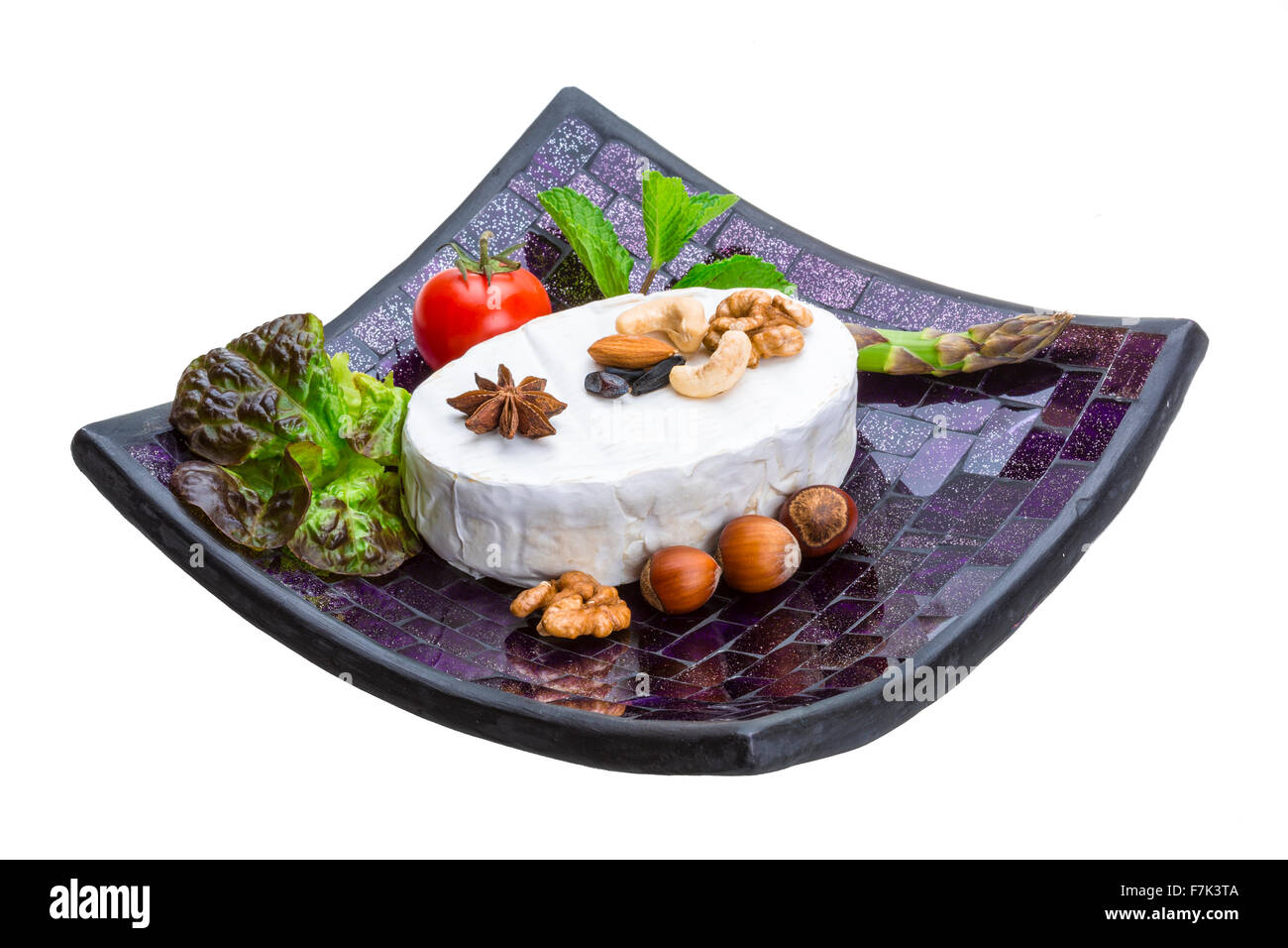Fresh soft brie cheese Stock Photo - Alamy