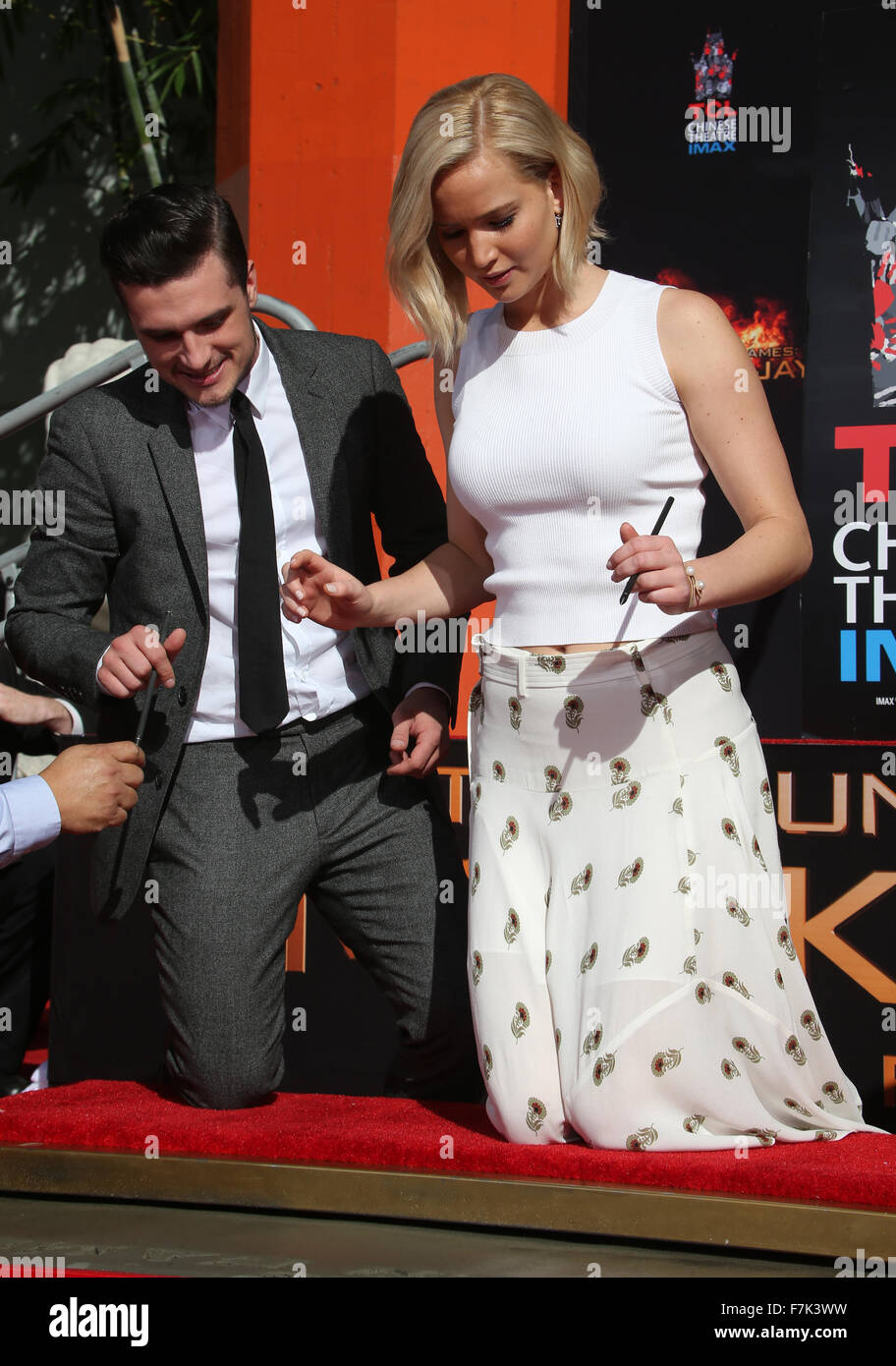 'The Hunger Games: Mockingjay, Part 2' cast hand and footprint ceremony ...