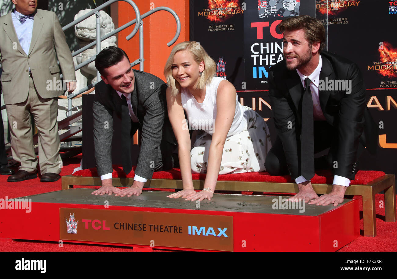 'The Hunger Games: Mockingjay, Part 2' cast hand and footprint ceremony ...