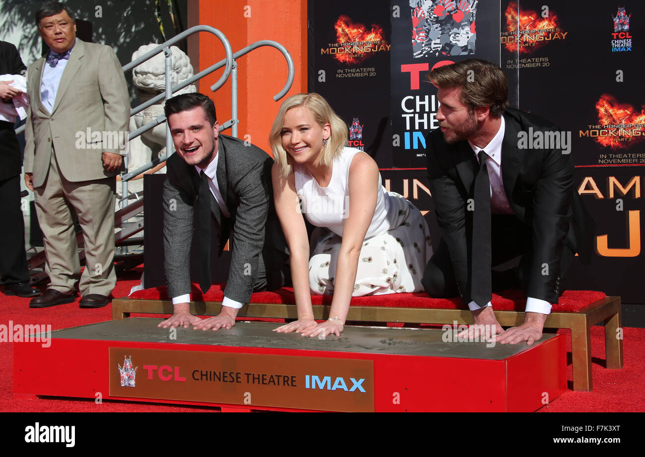'The Hunger Games: Mockingjay, Part 2' cast hand and footprint ceremony ...