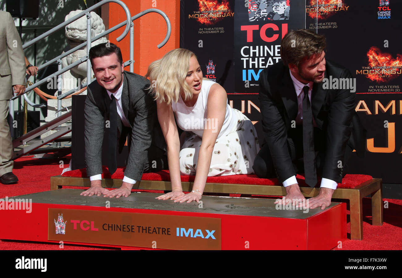 'The Hunger Games: Mockingjay, Part 2' cast hand and footprint ceremony ...