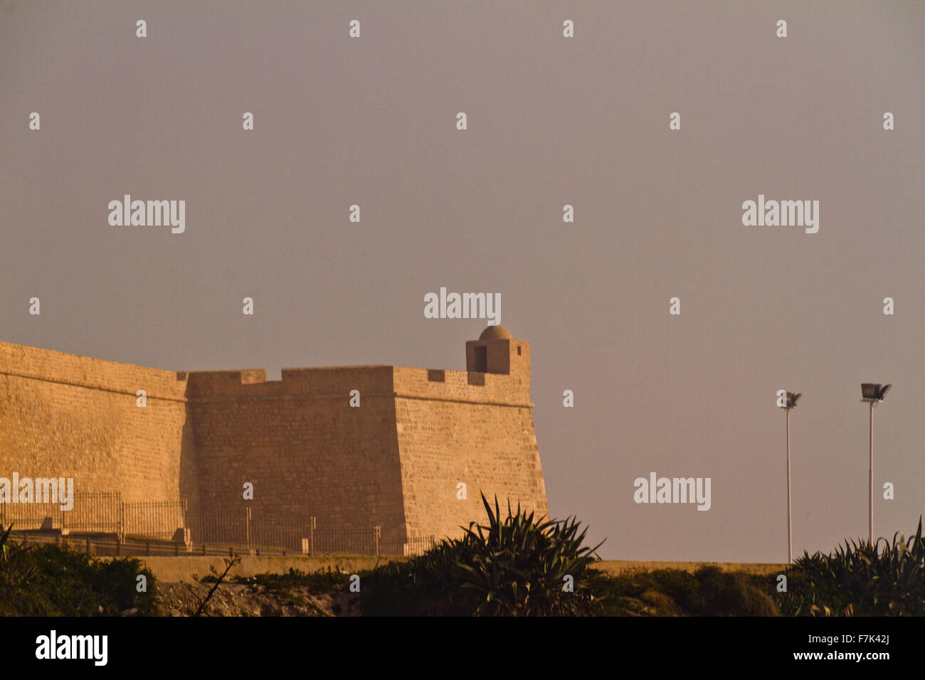 Ribat - arabic fortification and cemetery in Mahdia - seaside town in ...