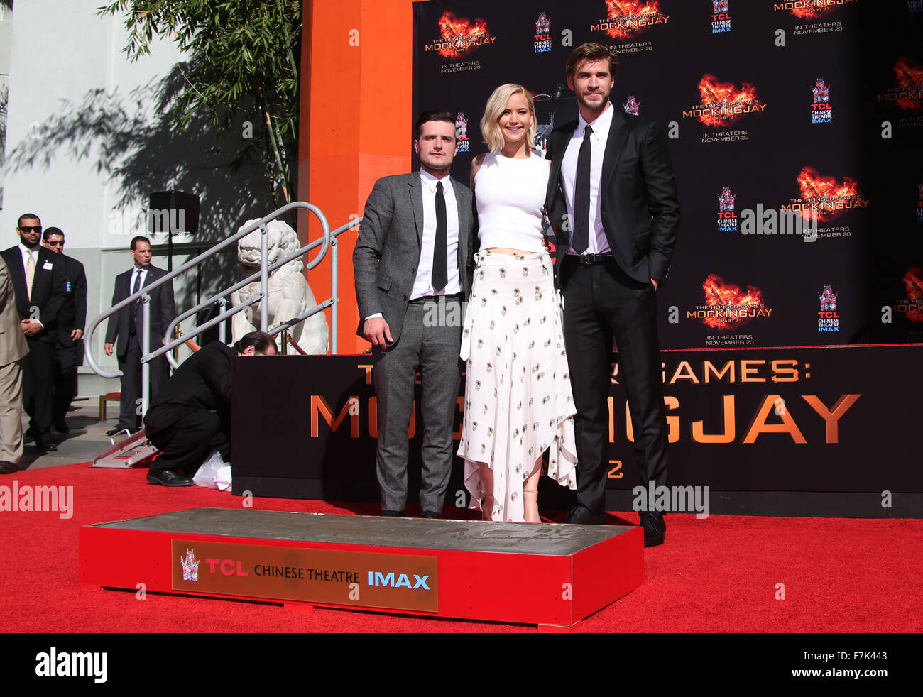 'The Hunger Games: Mockingjay, Part 2' cast hand and footprint ceremony ...
