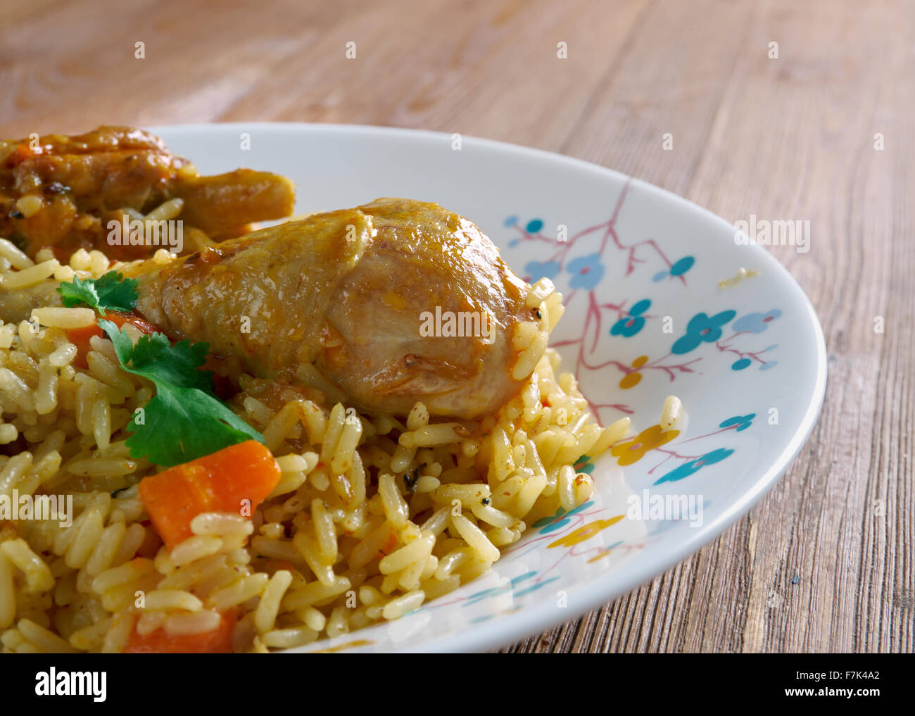 Chicken machboos chicken rice dish hi-res stock photography and images ...