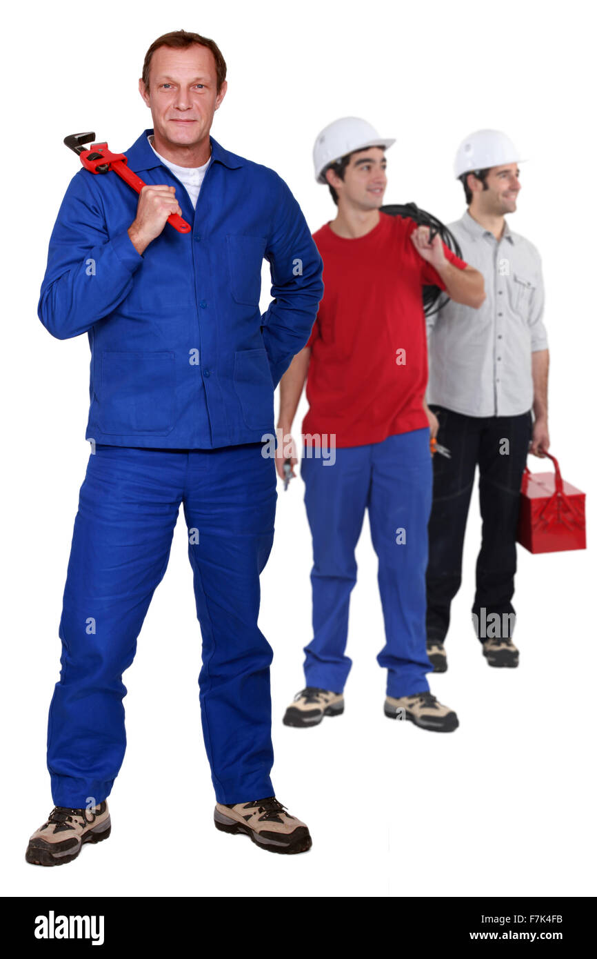 Different manual workers Stock Photo - Alamy