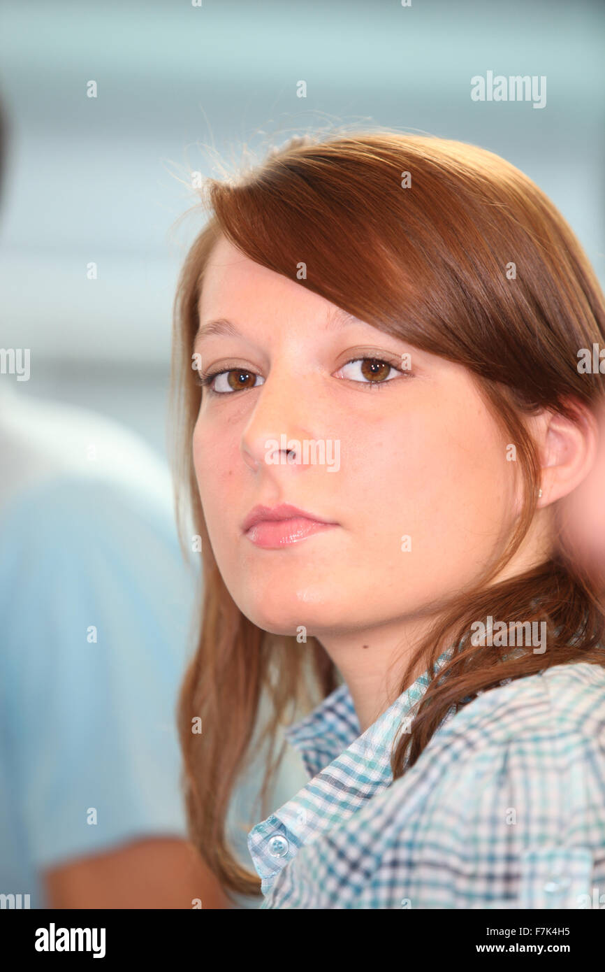 Profile shot of female student Stock Photo - Alamy