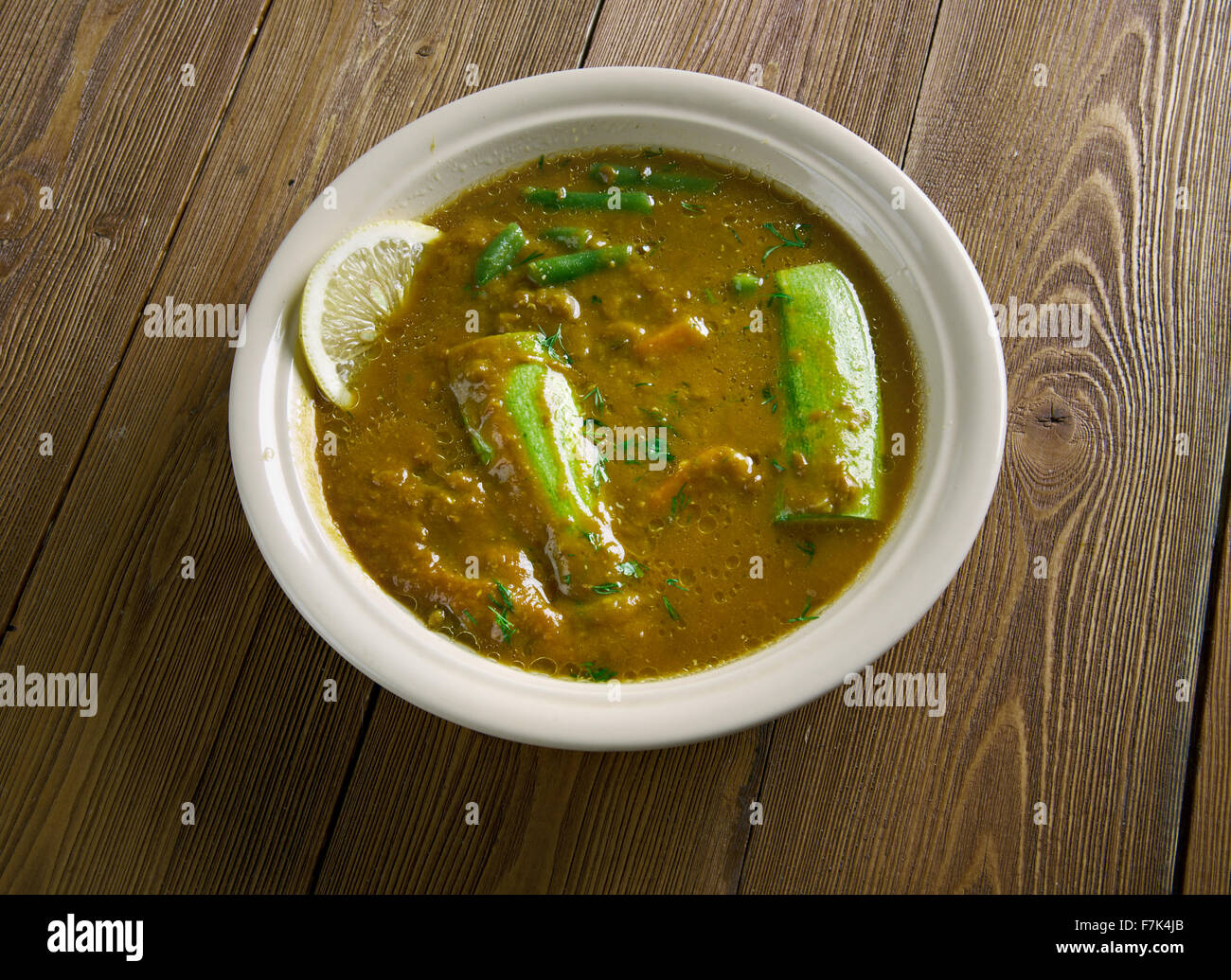 Dalcha Hyderabadi, Indian stew made from mutton, chana dal and Tamarind ...