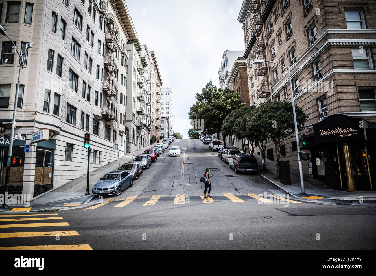 Street view, in San Francisco, California Stock Photo - Alamy