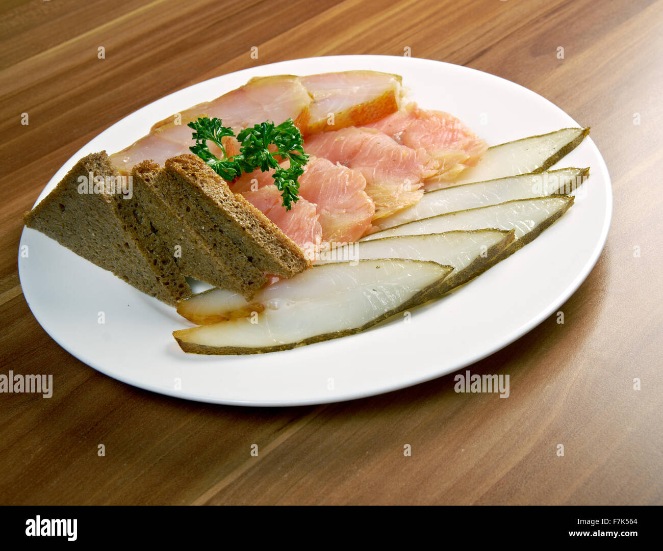 Seafood arrangement.salmon,halibut . close up Stock Photo - Alamy