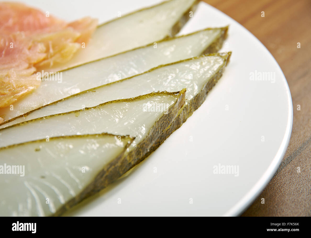 Seafood arrangement.salmon,halibut . close up Stock Photo - Alamy