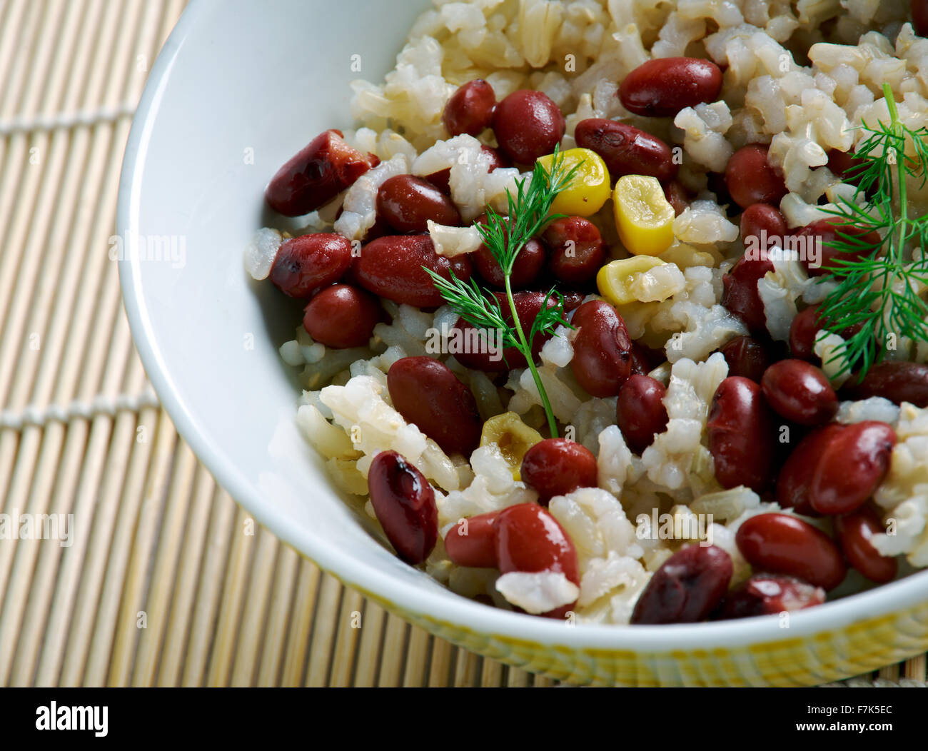 Kongbap - Korean dish consisting of or brown rice cooked with beans ...