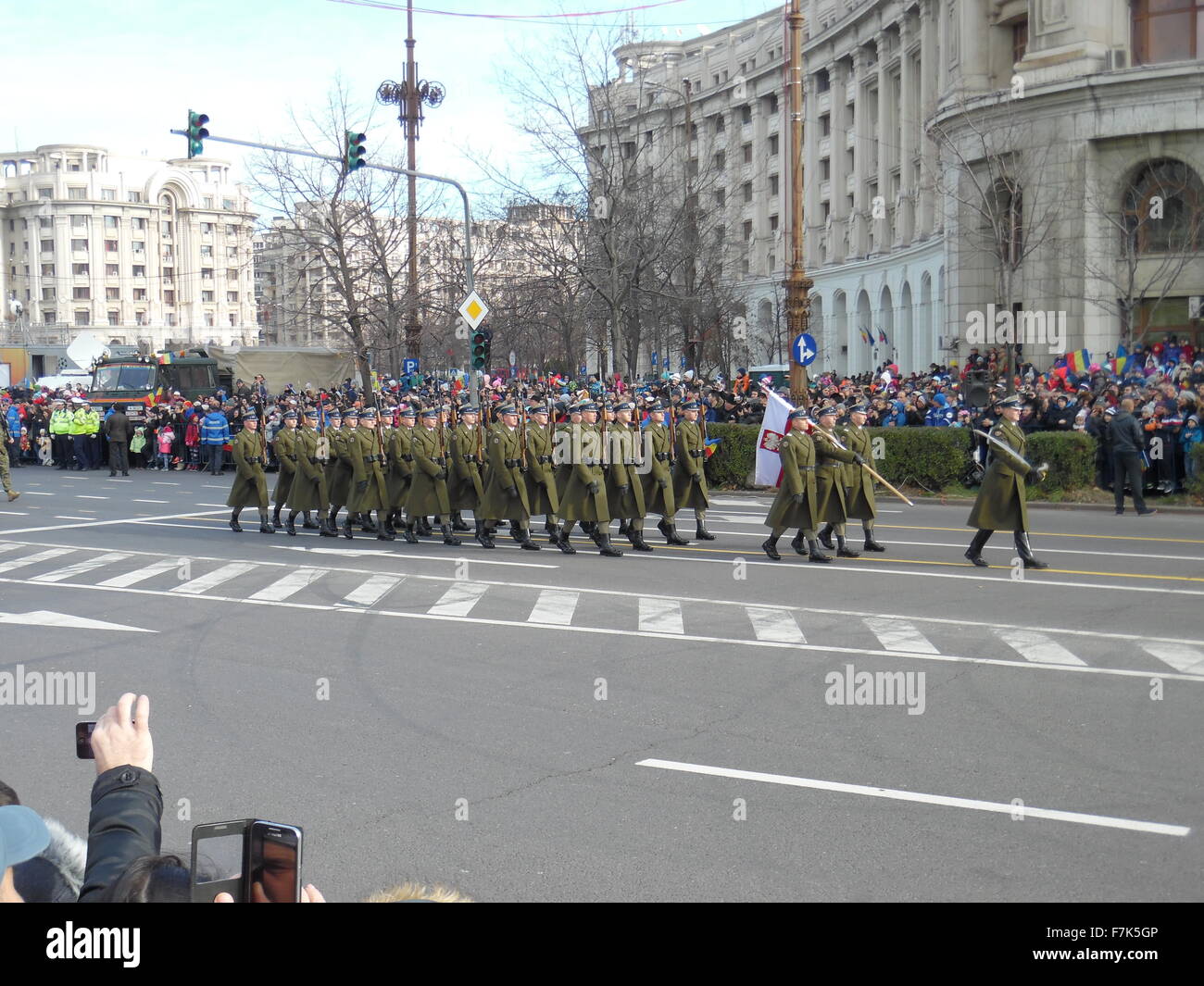Bucharest, Romania. 1st December, 2015. Military parade in Bucharest by ...