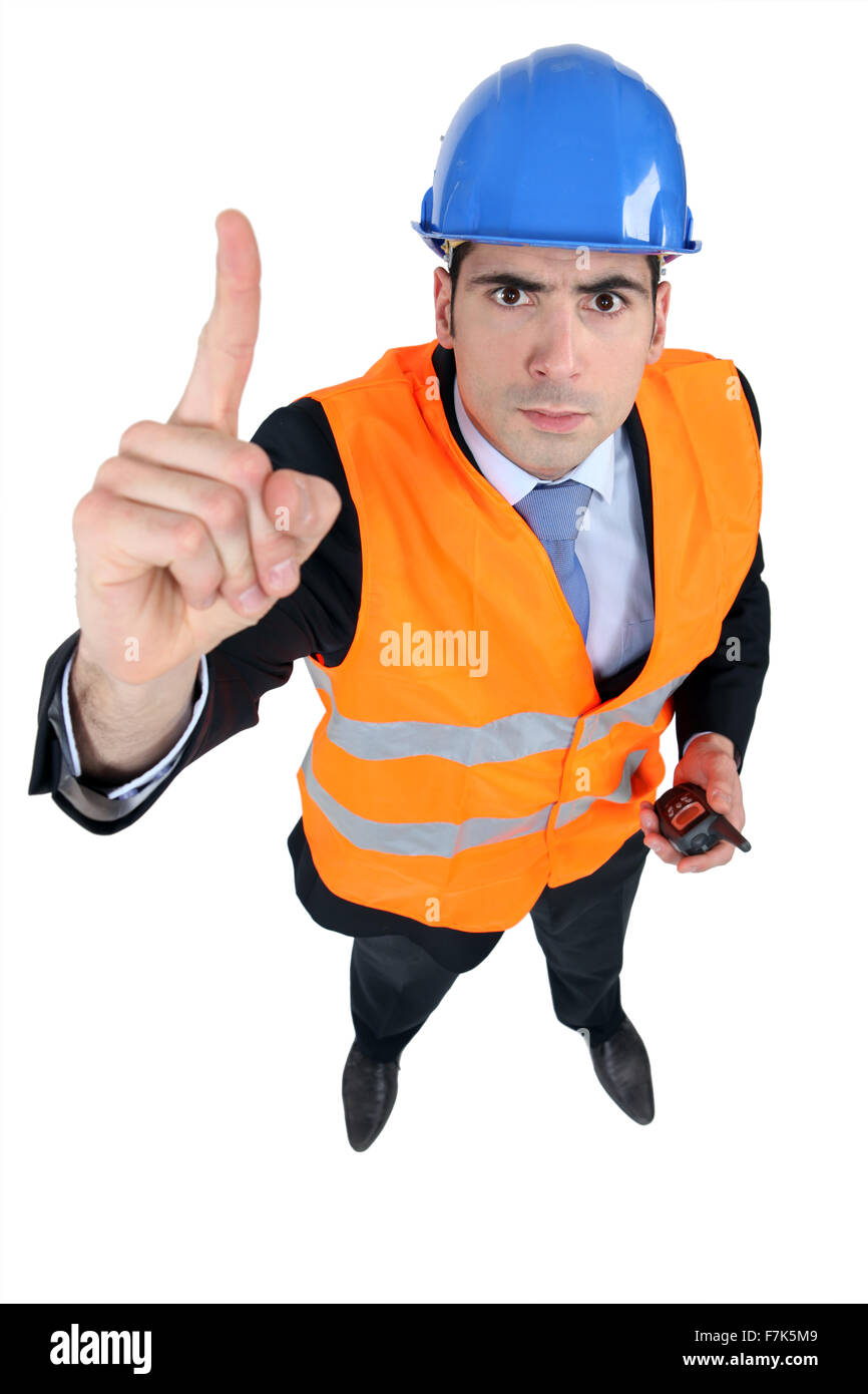 Worker unhappy boss Cut Out Stock Images & Pictures - Alamy