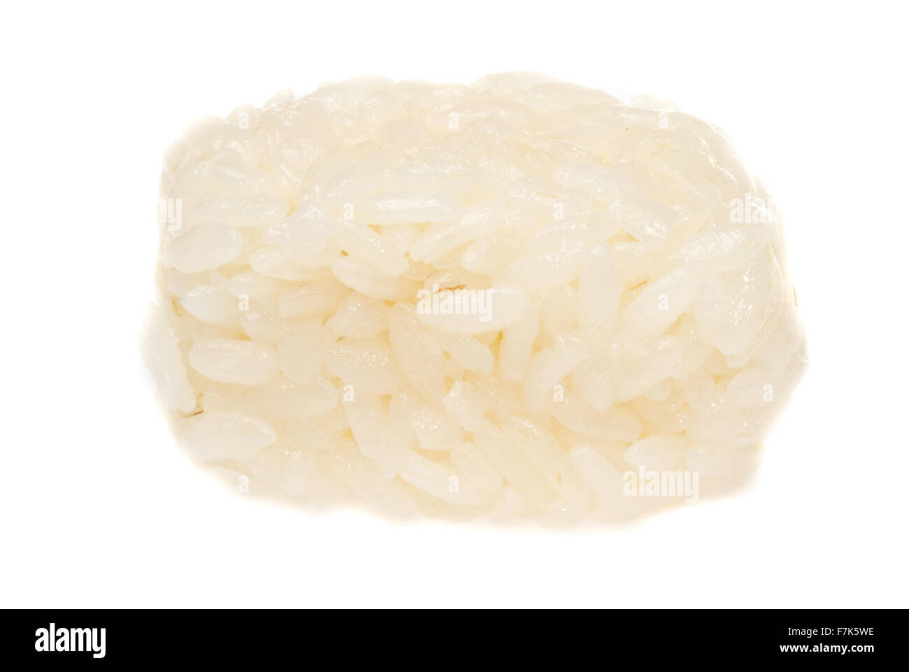 The boiled Chinese rice on a white background Stock Photo - Alamy