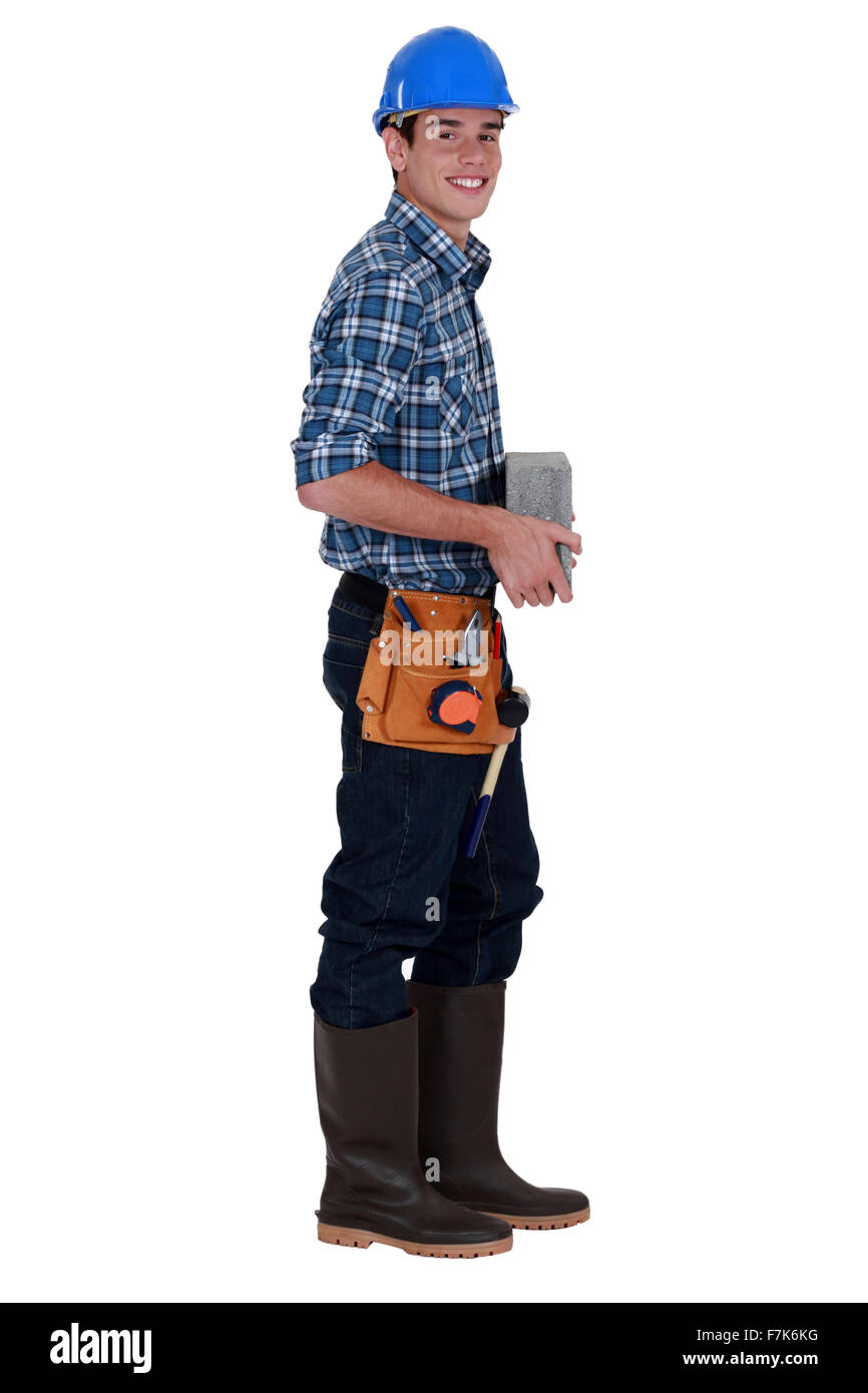 Concrete skilled worker Cut Out Stock Images & Pictures - Alamy