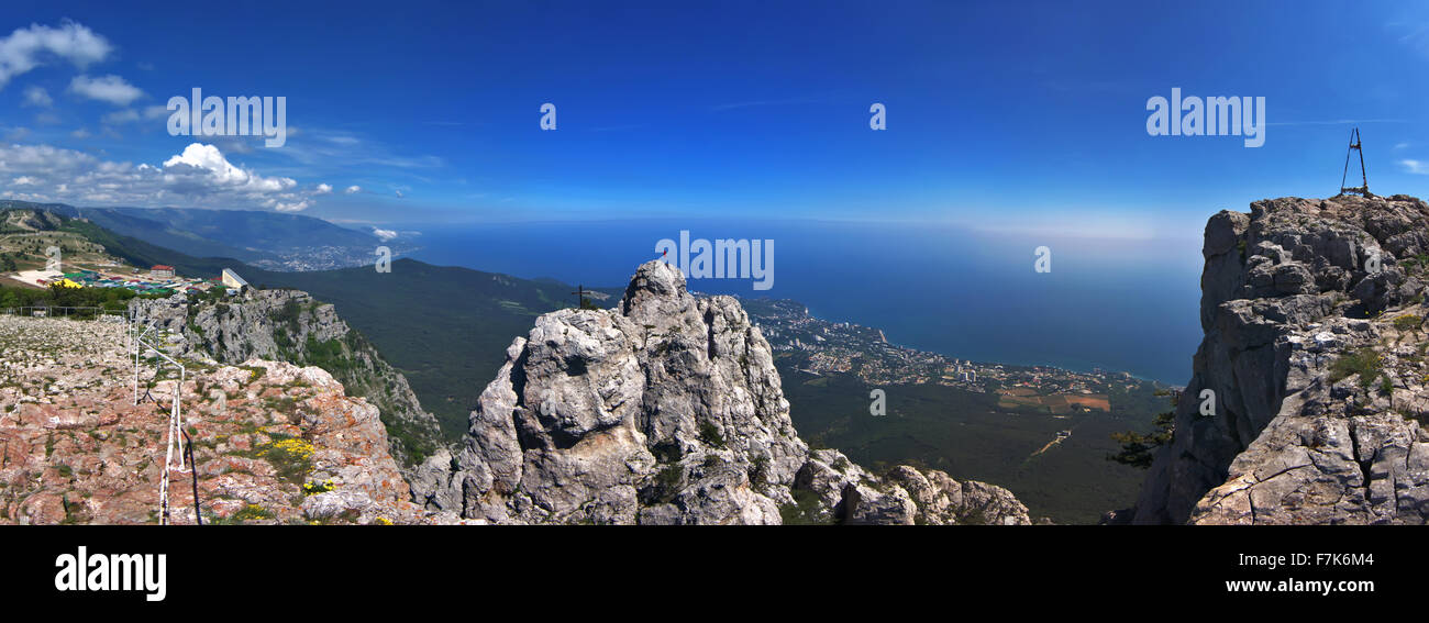 Beautiful view from the mountain. Panorama in high resolution Stock ...