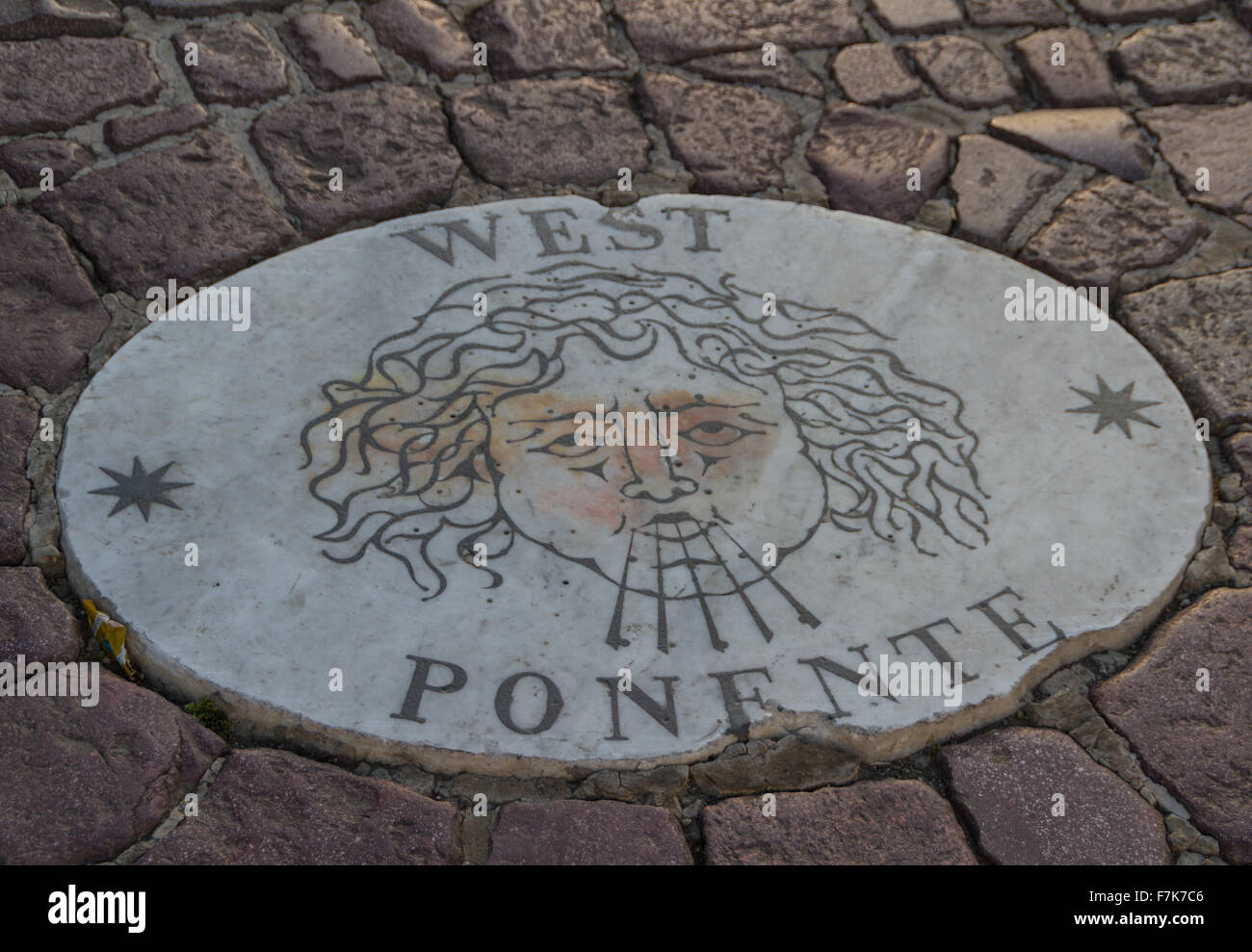 Marble Wind rose Stock Photo - Alamy
