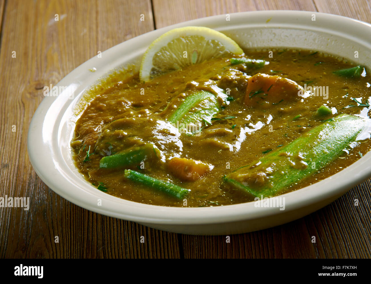 Dalcha Hyderabadi, Indian stew made from mutton, chana dal and Tamarind ...