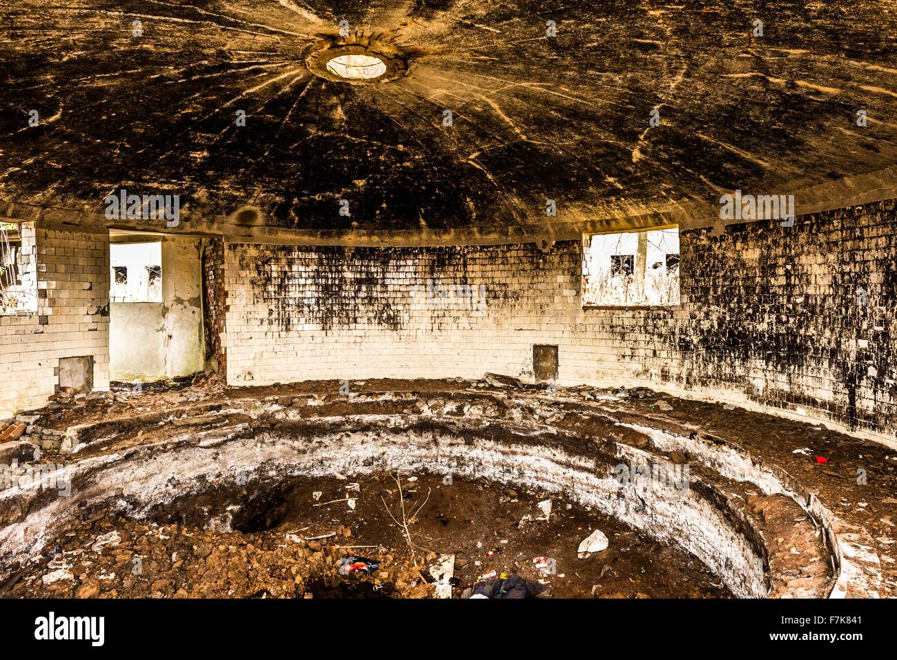 interior of old destroyed factory Stock Photo - Alamy