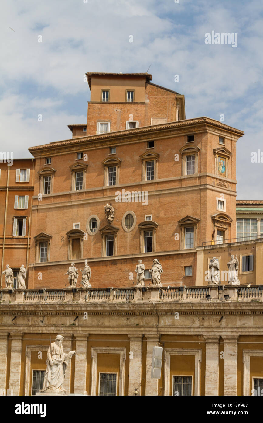 Buildings in Vatican, the Holy See within Rome, Italy. Part of Saint ...