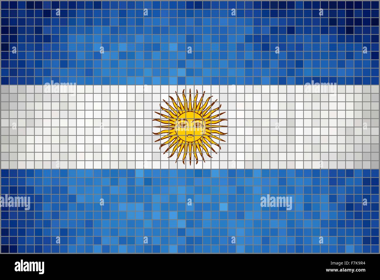 Abstract Mosaic Flag of Argentina Stock Vector Image & Art - Alamy