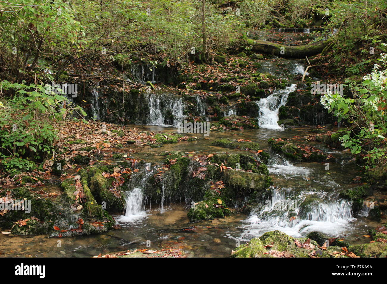 Waterfall Mill Springs Stock Photo - Alamy