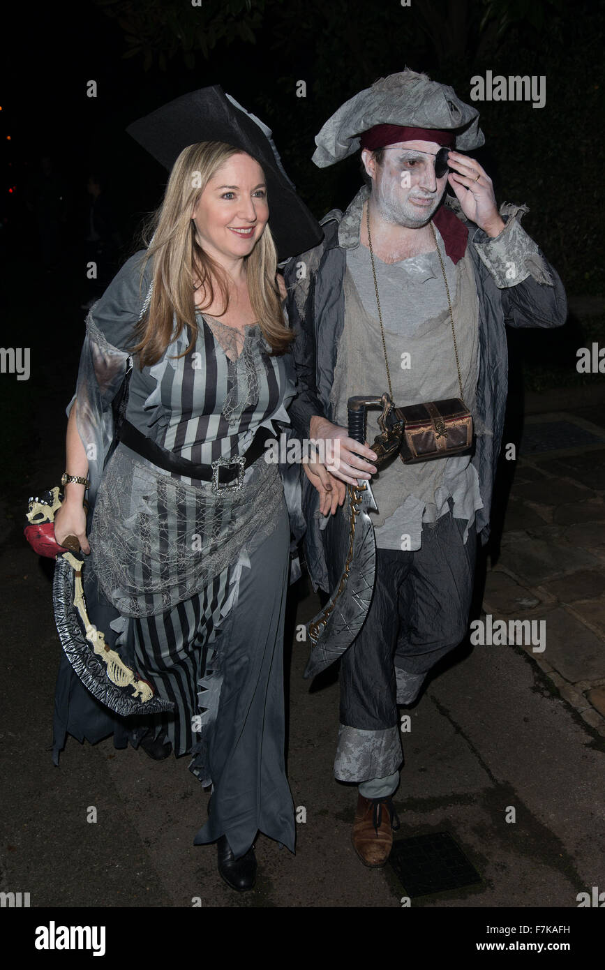 Jonathan Ross's annual Halloween party Featuring: Victoria Coren ...